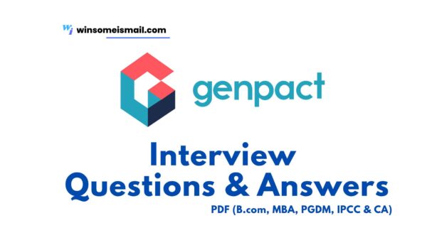 Genpact - Finance Genpact Interview Questions & Answers