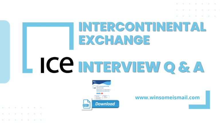 ICE Intercontinental Exchange Interview Questions & Answers
